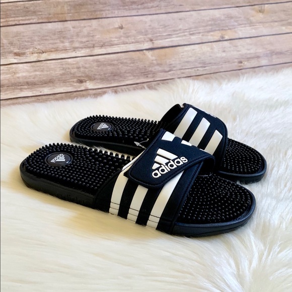 adidas | Shoes | Adidas Navy Adissage Slides | Poshmark